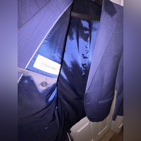 Calvin Klein | Suits & Blazers | Calvin Klein Mens Blue Full Suit ...